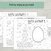 Easter Coloring Placemat Page, Easter Activity Placemat, Printable ...