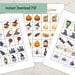 Halloween Matching Game for Kids, Halloween Printable Memory Game, Fall ...