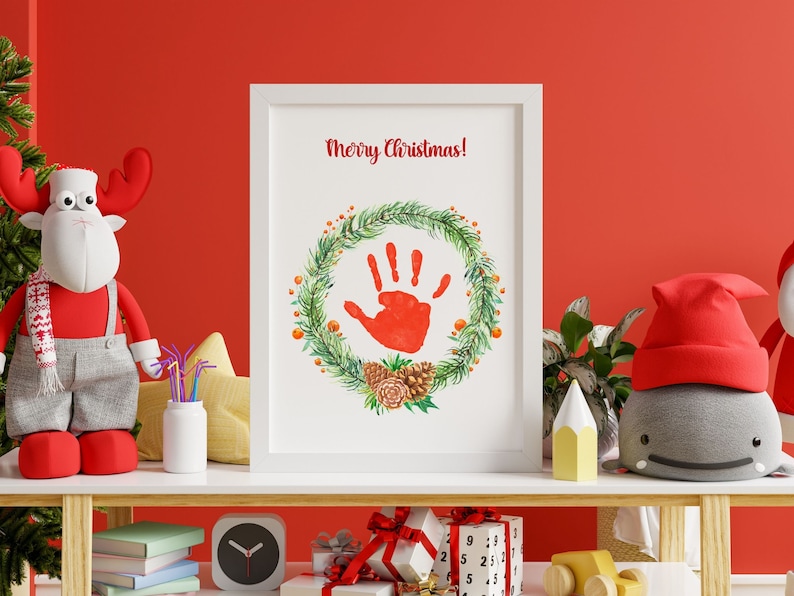 Christmas Handprint Printable Craft, Kids Christmas Keepsake, Toddler ...