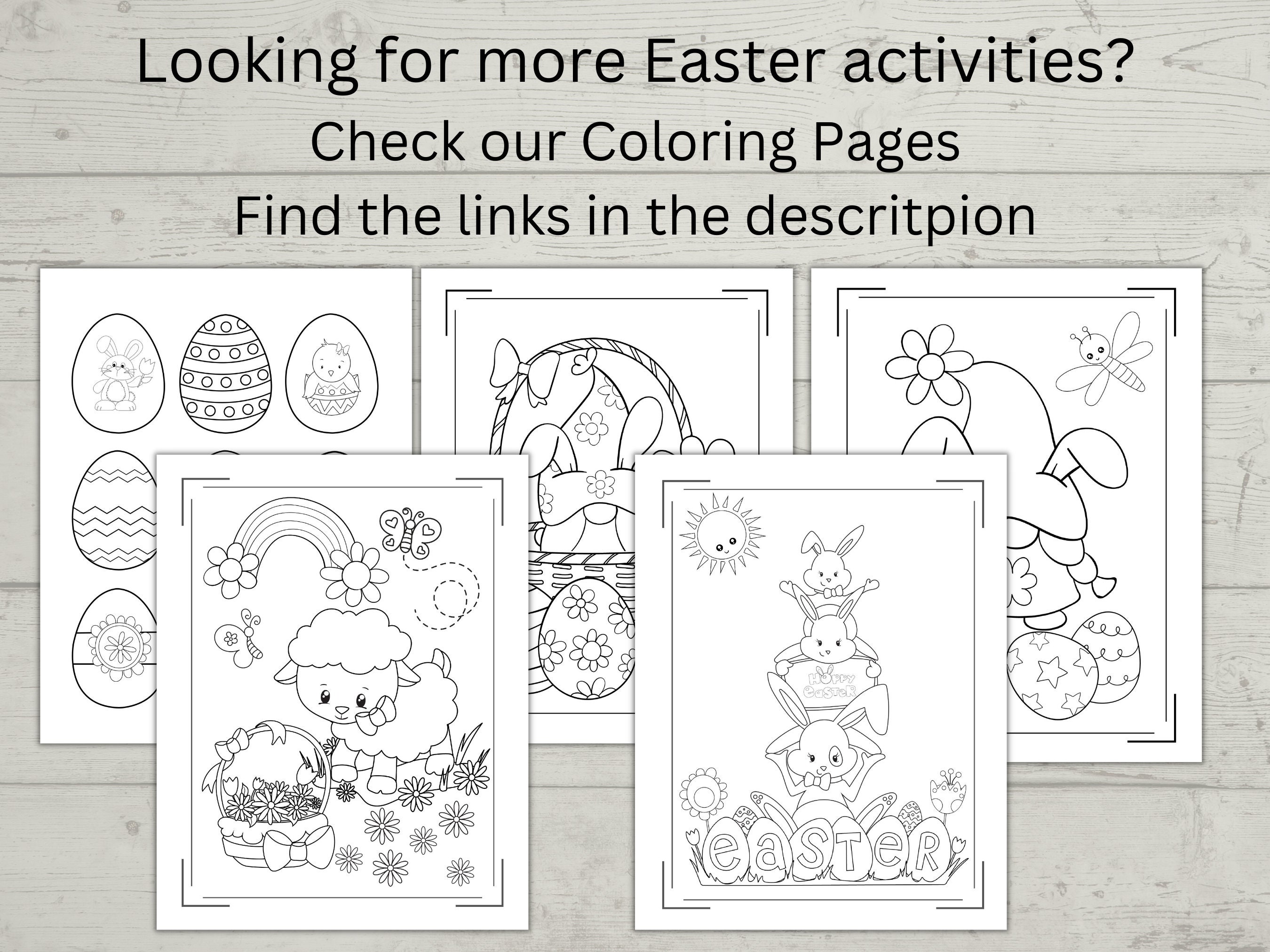 Easter Dot Marker Printable Activity Pages, Easter Do a Dot Coloring ...