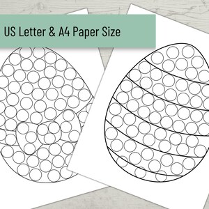 Easter Dot Marker Printable Activity Pages, Easter Do a Dot Coloring ...