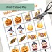 Halloween Matching Game for Kids, Halloween Printable Memory Game, Fall ...