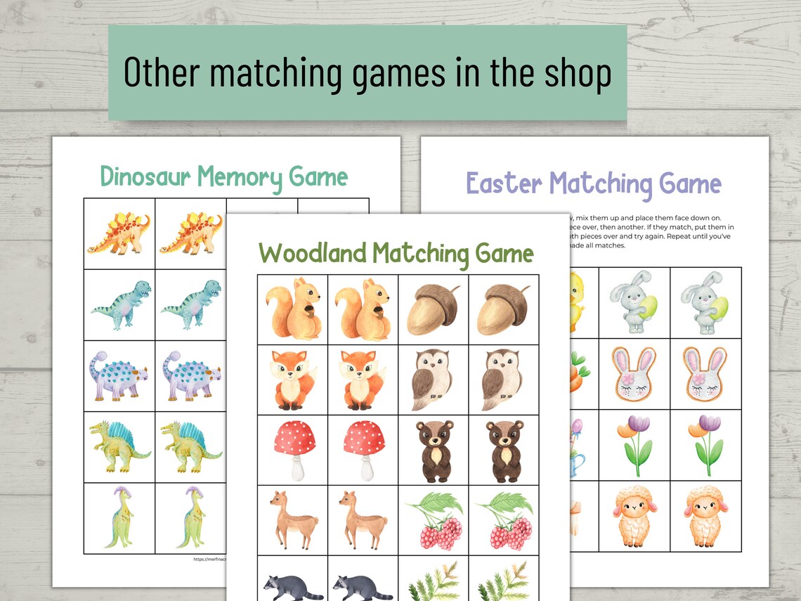 Ocean Matching Game for Kids, Ocean Printable Memory Game, Sea Matching ...