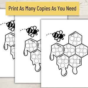 World Bee Day Dot Marker Printable Activity Pages, Bee Day Coloring ...