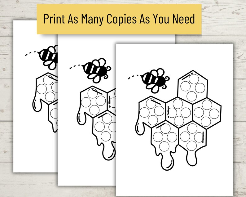 World Bee Day Dot Marker Printable Activity Pages, Bee Day Coloring ...