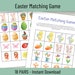 Easter Matching Game for Kids, Easter Printable Memory Game, Spring ...