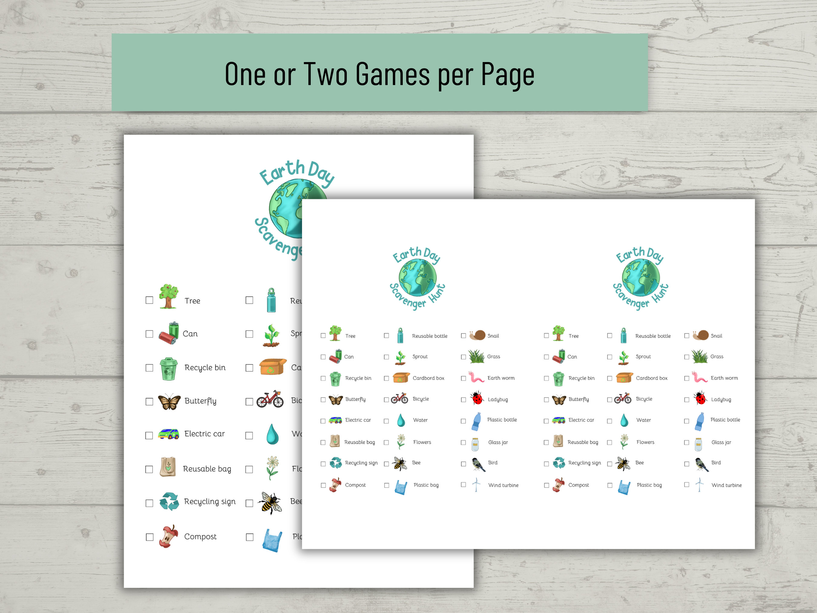 Earth Day Scavenger Hunt, Earth Day Printable Game for Kids, Earth Day ...