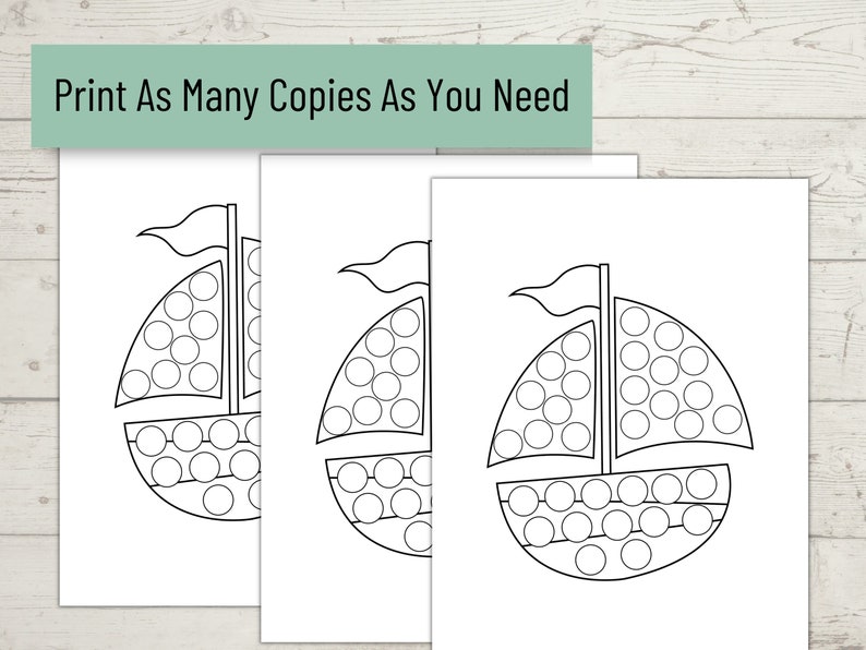 Summer Dot Marker Pages, Summer Do a Dot Printable Pages, Beach Do a ...