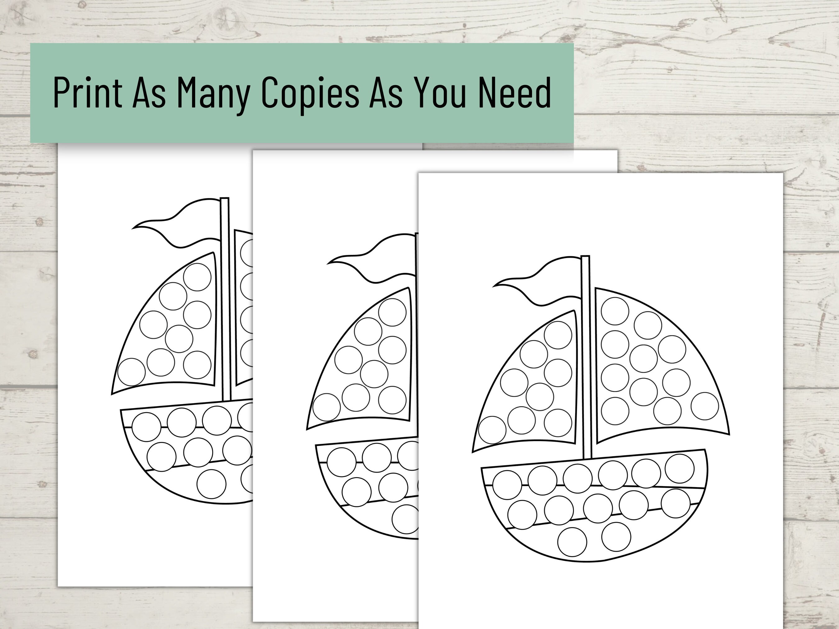 Summer Dot Marker Pages, Summer Do a Dot Printable Pages, Beach Do a ...