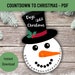 Snowman Christmas Countdown Printable, Countdown to Christmas ...