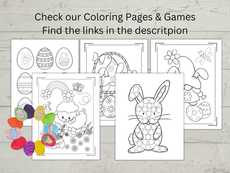 Easter Coloring Placemat Page, Easter Activity Placemat, Printable ...