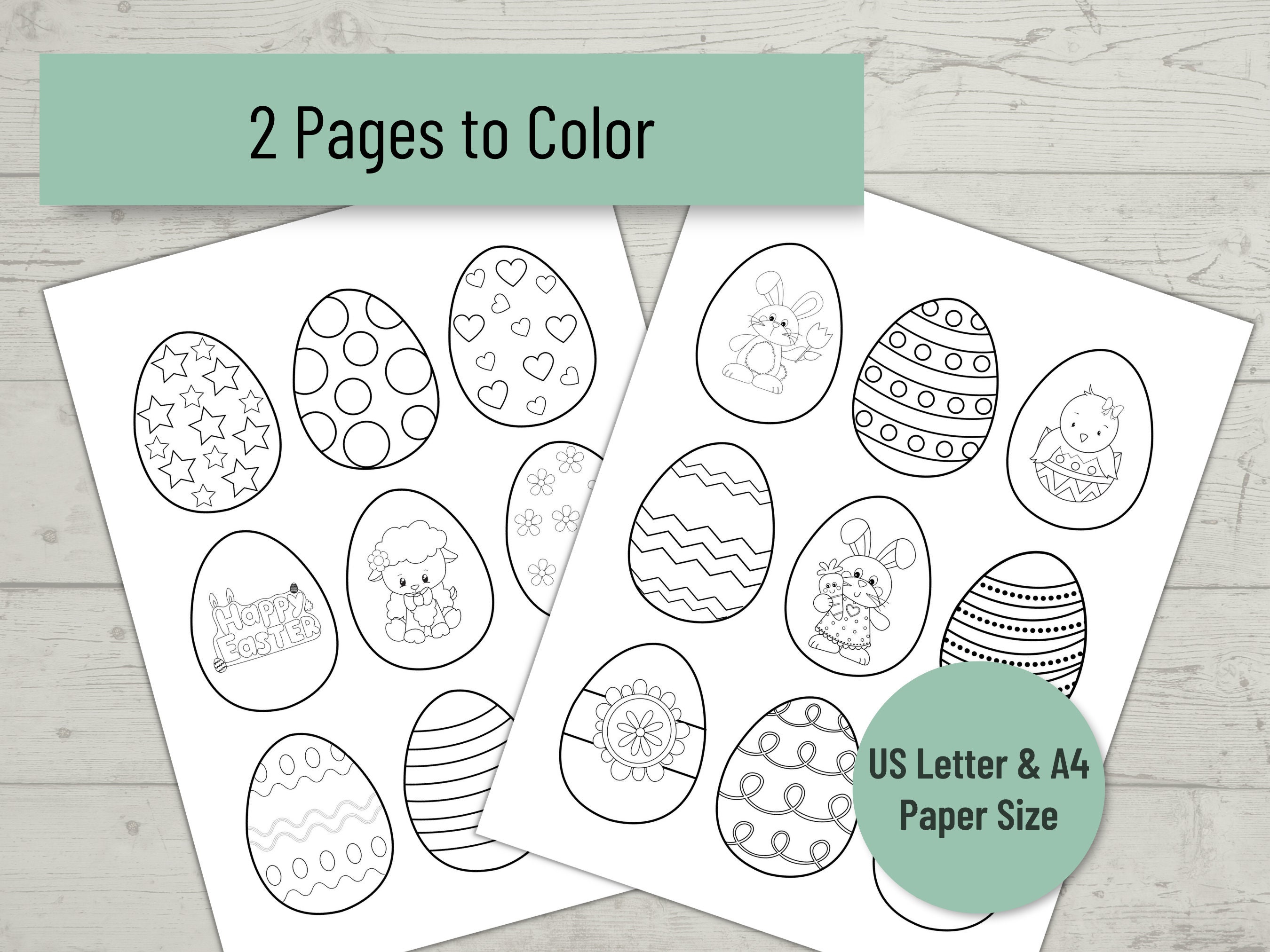 Easter Egg Craft for Kids Printable, Easter Coloring Crafts, Easter Egg ...