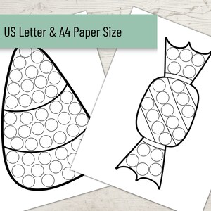 Halloween Dot Marker Printable Activity Pages, Halloween Do a Dot ...