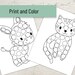 Farm Animals Dot Marker Printable Activity Pages, Do a Dot Coloring, Do ...