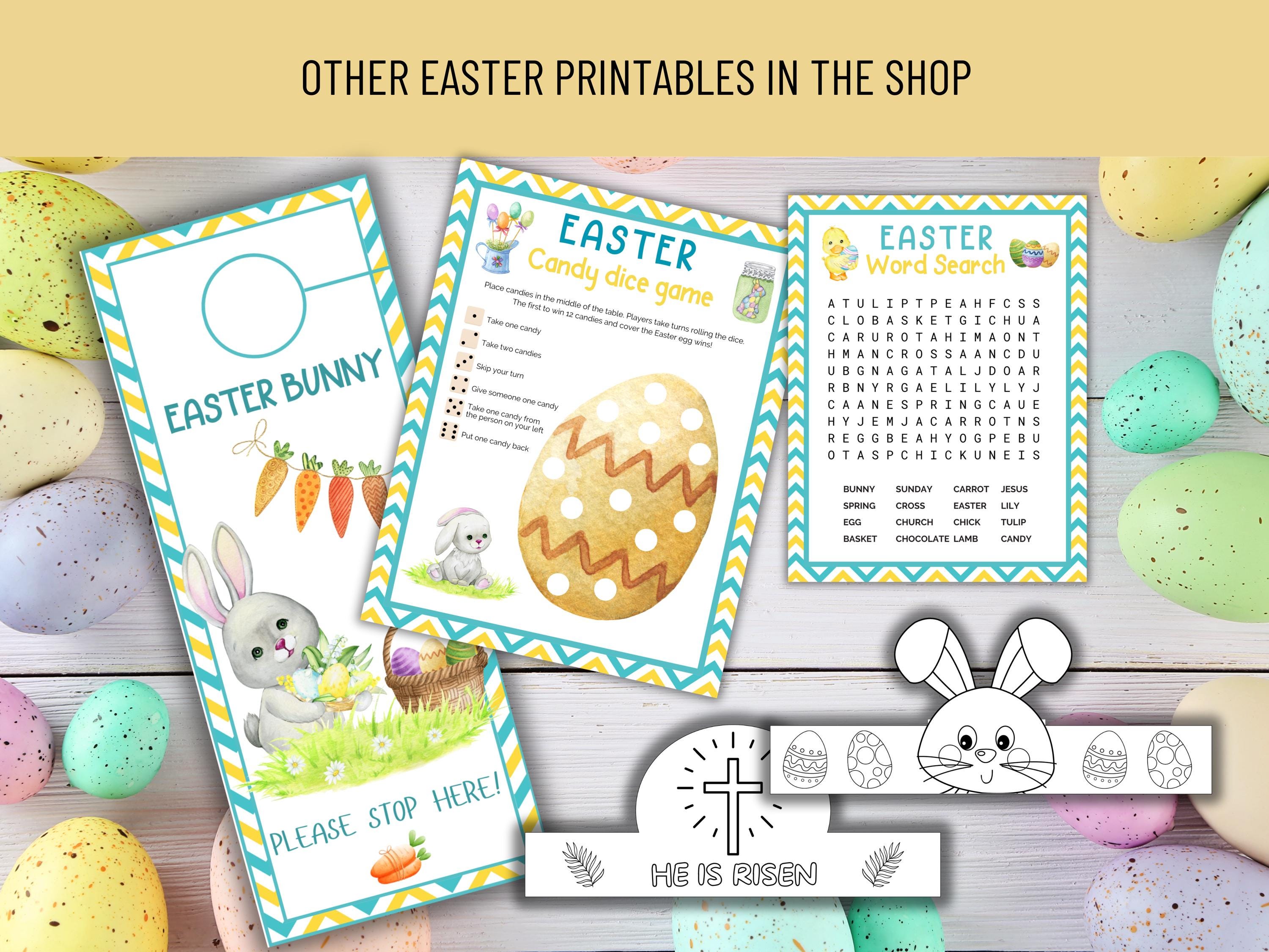 Easter I Spy Game, I Spy Easter Printable Game, Counting Activity Page ...