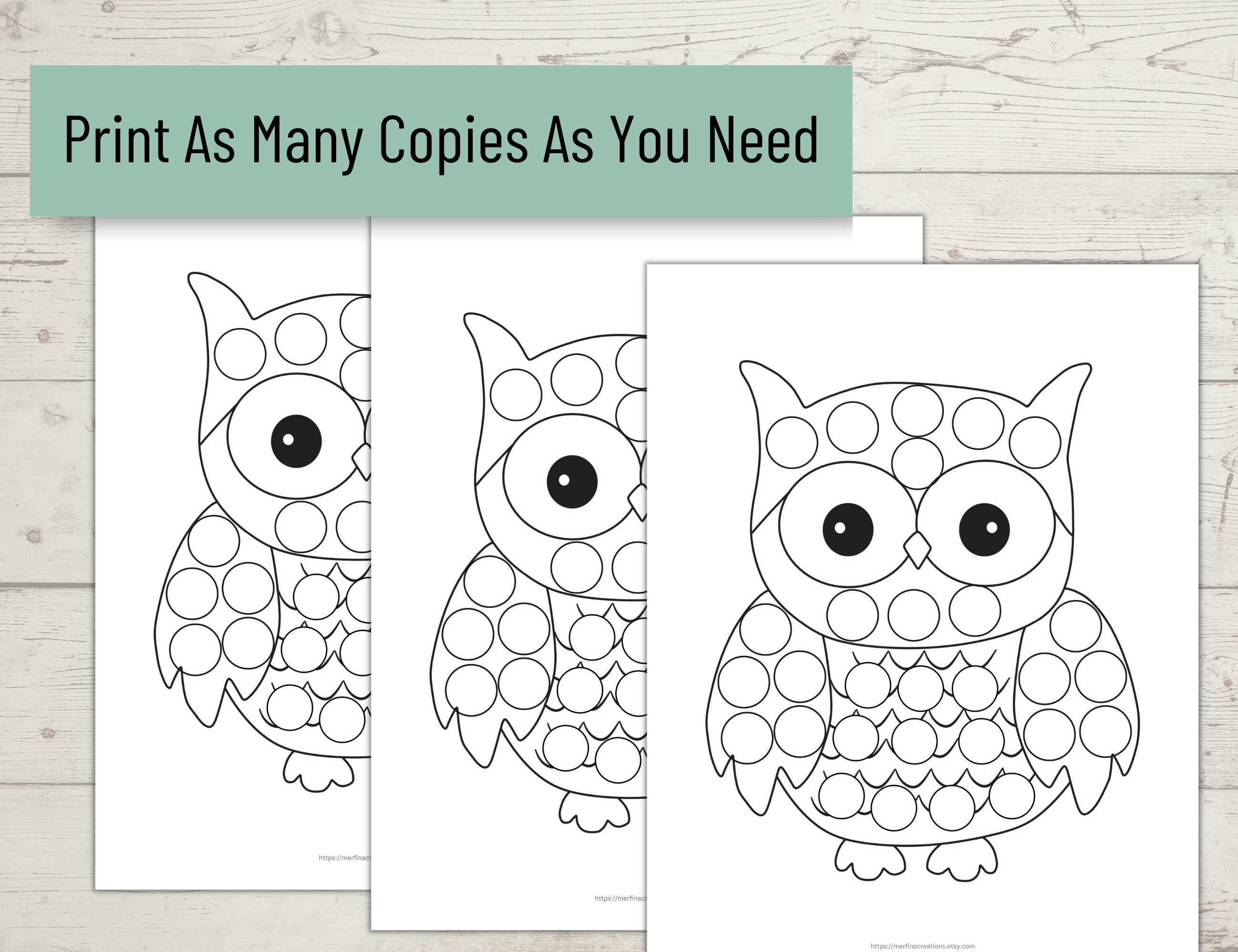 Woodland Dot Marker Printable Activity Pages, Do a Dot Coloring, Do a ...