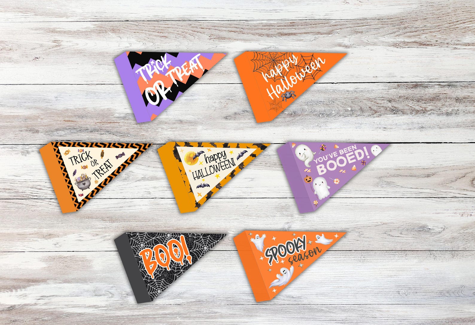 Printable Halloween Pennant Flags, Halloween Trick or Treat, Kids Boo ...