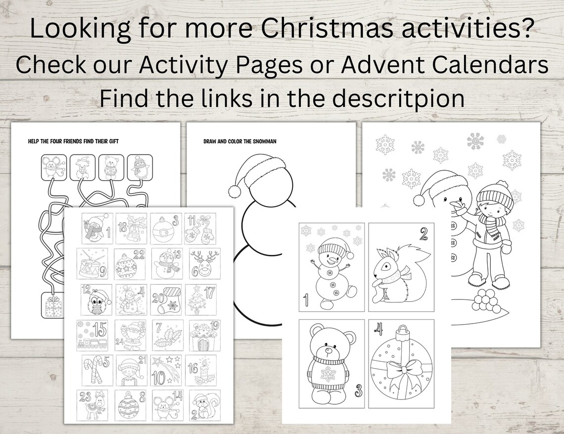 Christmas Dot Marker Printable Pages, Christmas Do a Dot Coloring ...