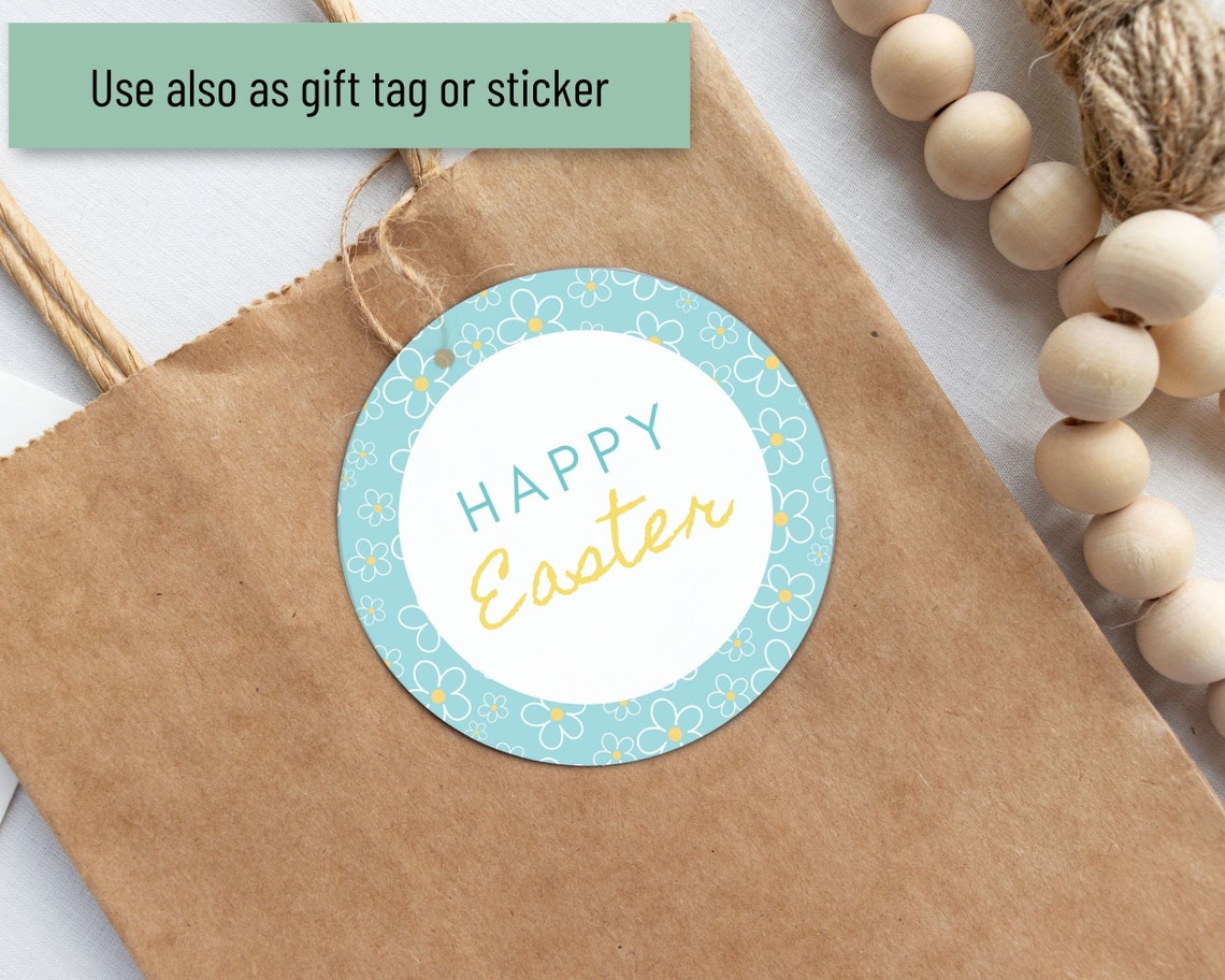 Happy Easter Cupcake Toppers Printable Easter Printable | Etsy