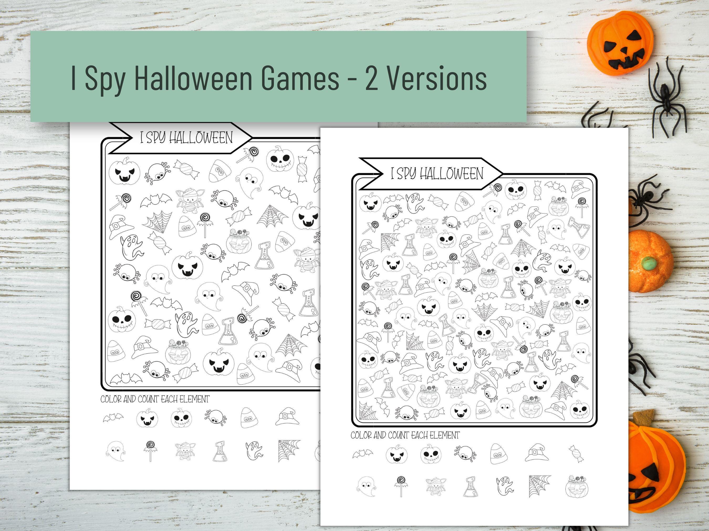 Halloween Activity Pages for Kids, Printable Halloween Coloring Book ...