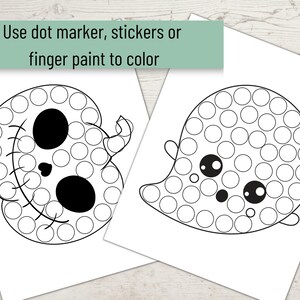Halloween Dot Marker Printable Activity Pages, Halloween Do a Dot ...