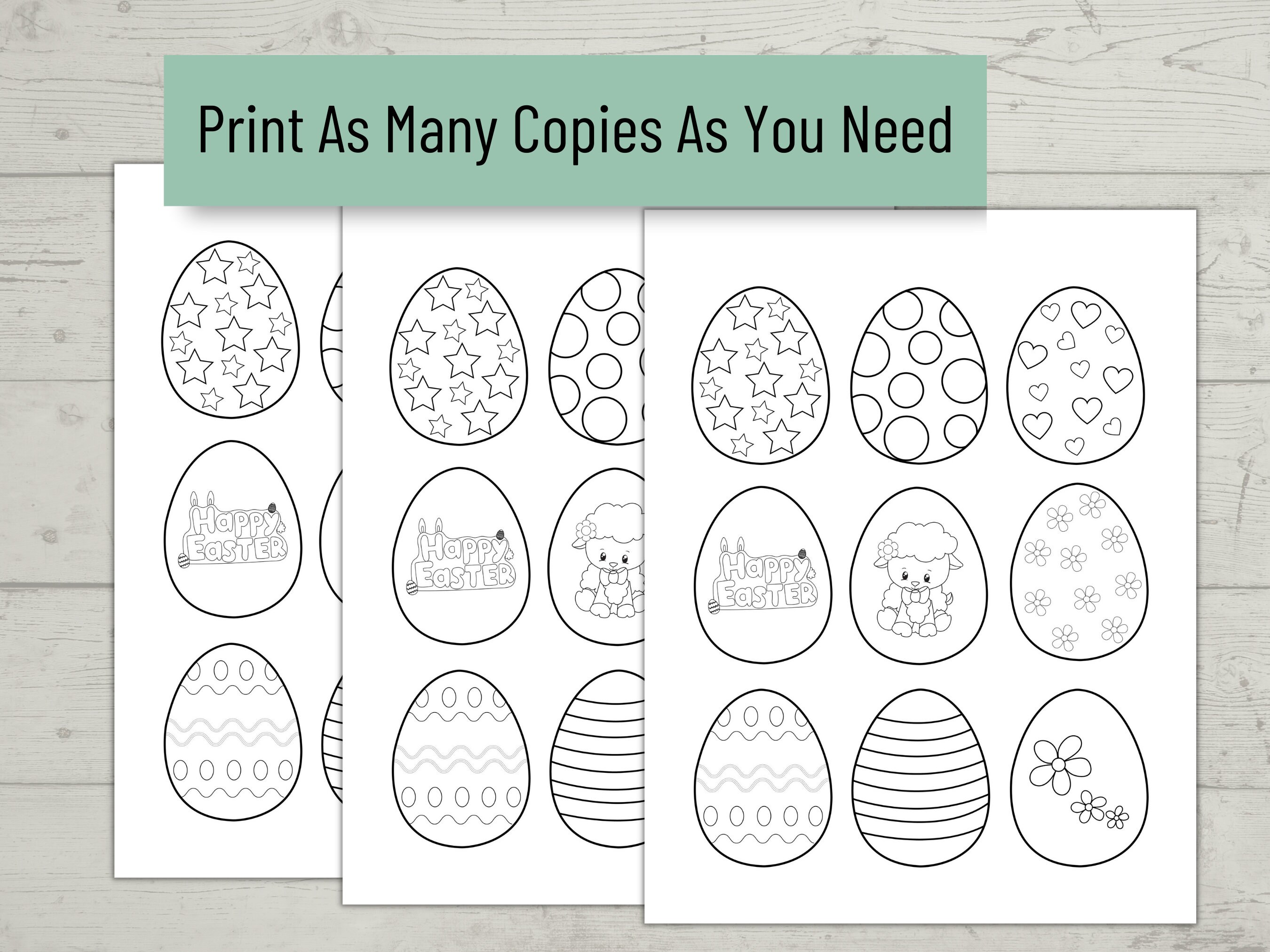 Easter Egg Craft for Kids Printable, Easter Coloring Crafts, Easter Egg ...