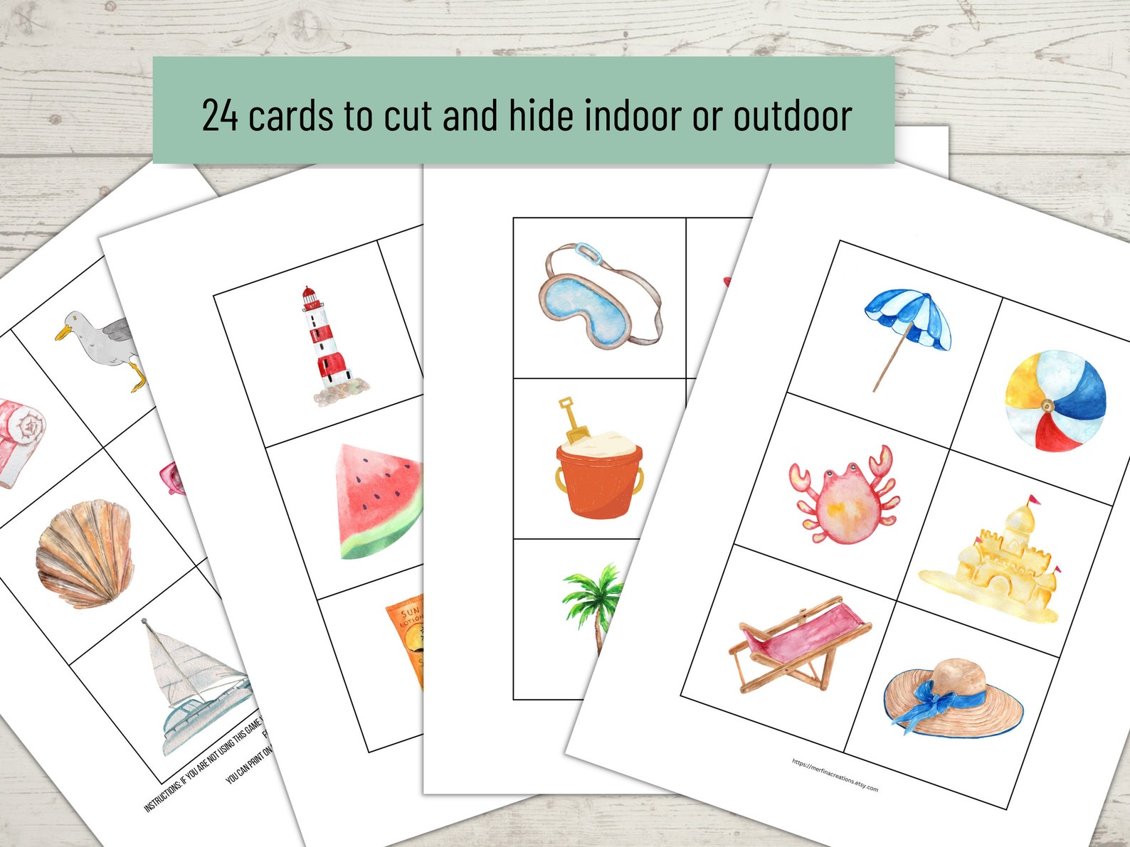 Summer Scavenger Hunt Game, Printable Summer Games for Kids, Summer ...