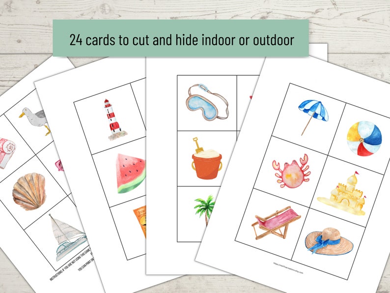Summer Scavenger Hunt Game, Printable Summer Games for Kids, Summer ...