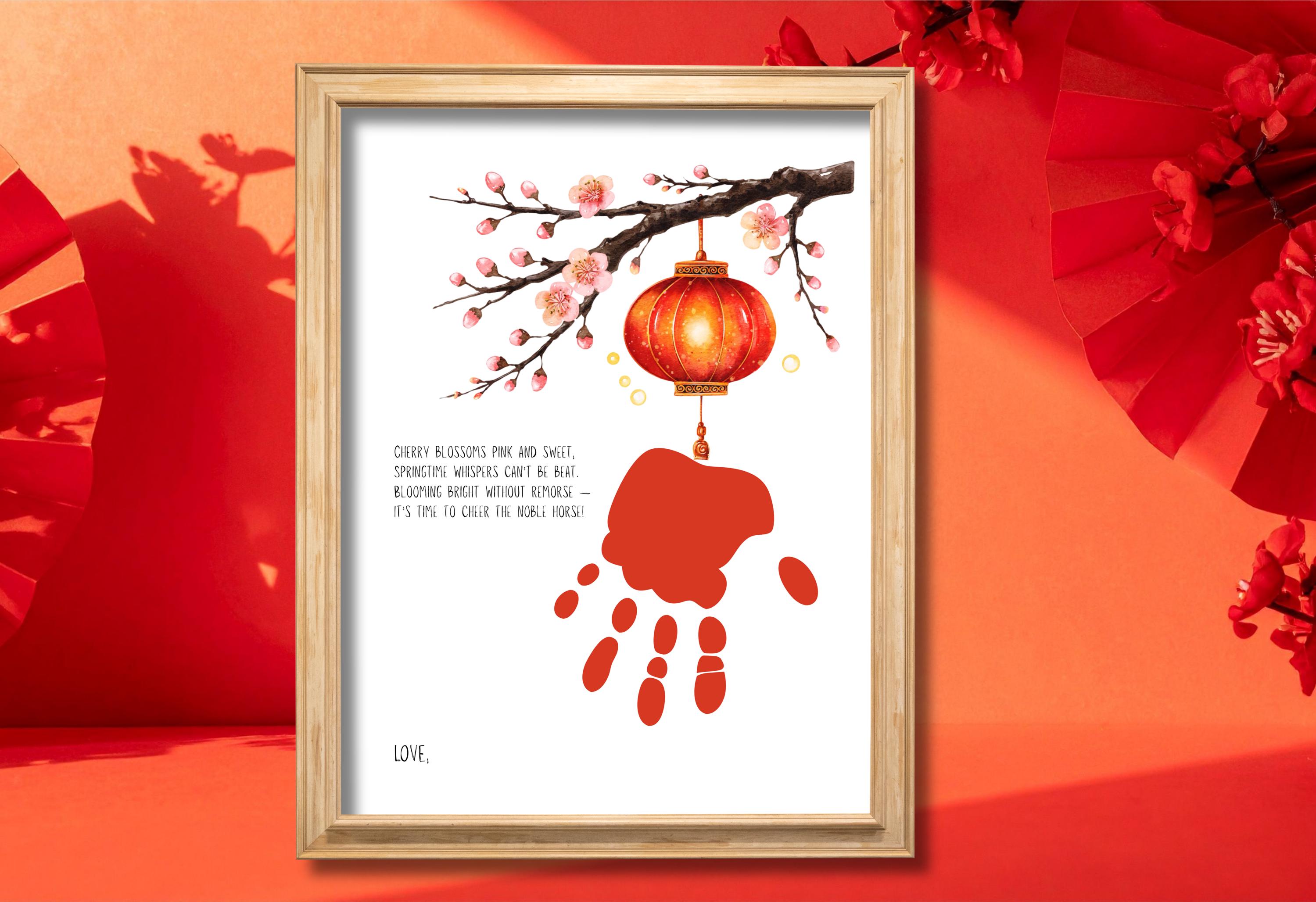 2026 Lunar New Year Handprint Craft Bundle, Chinese New Year Handprint ...