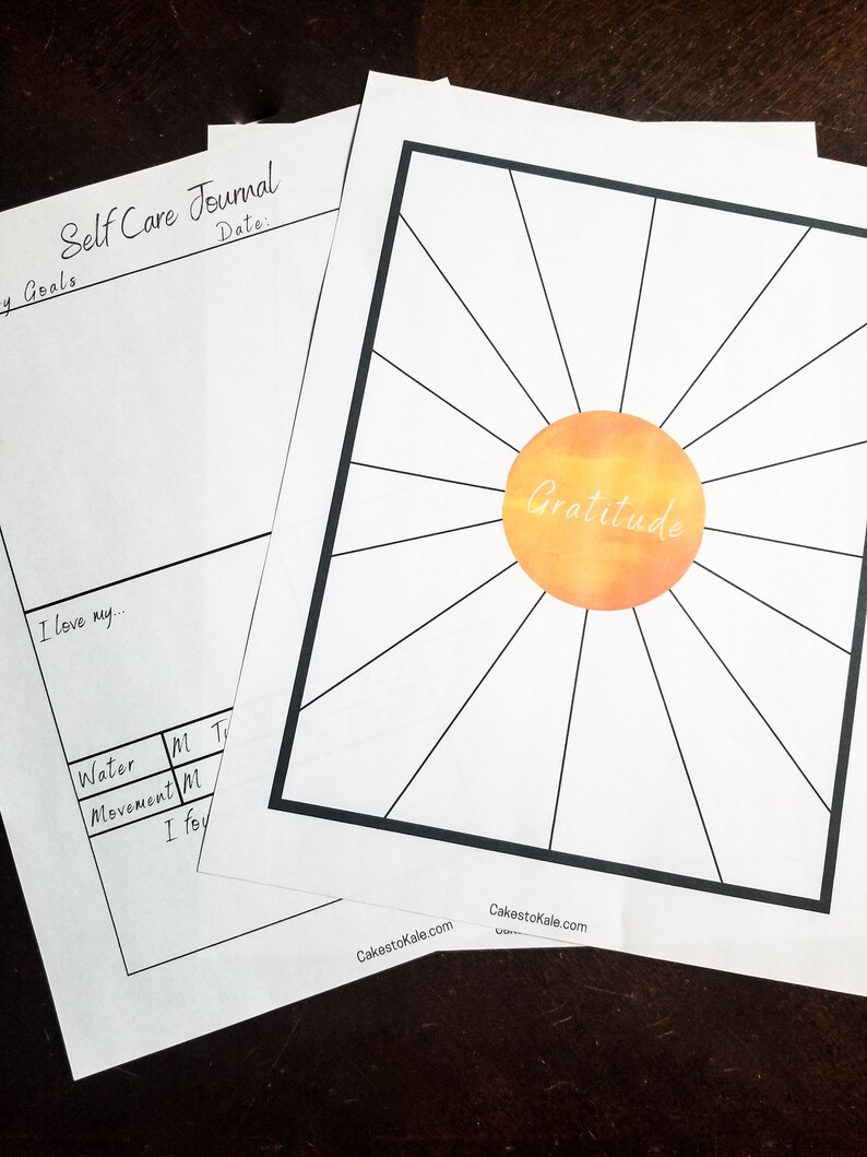 Printable Self Care Journal Pages - Etsy