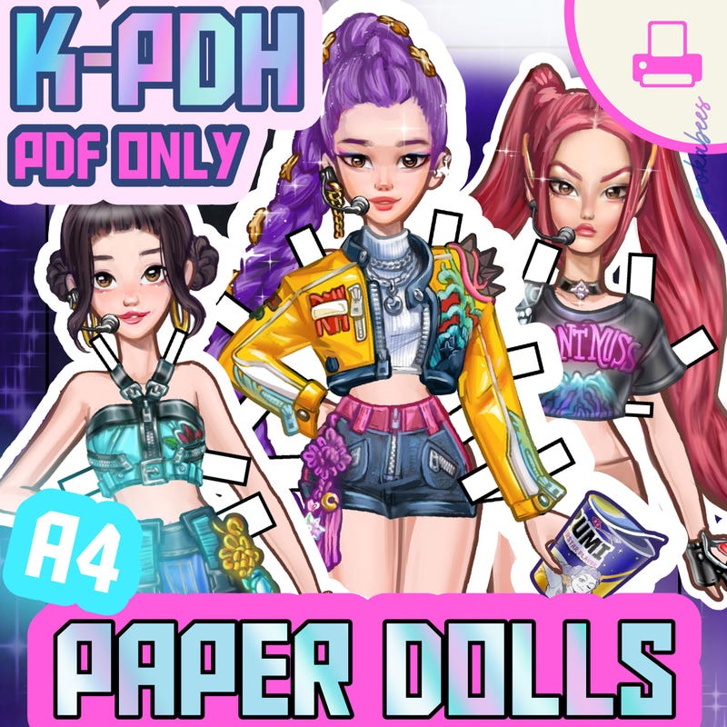 Kpop demon hunters toy a rumi and mira of zoey - Etsy España