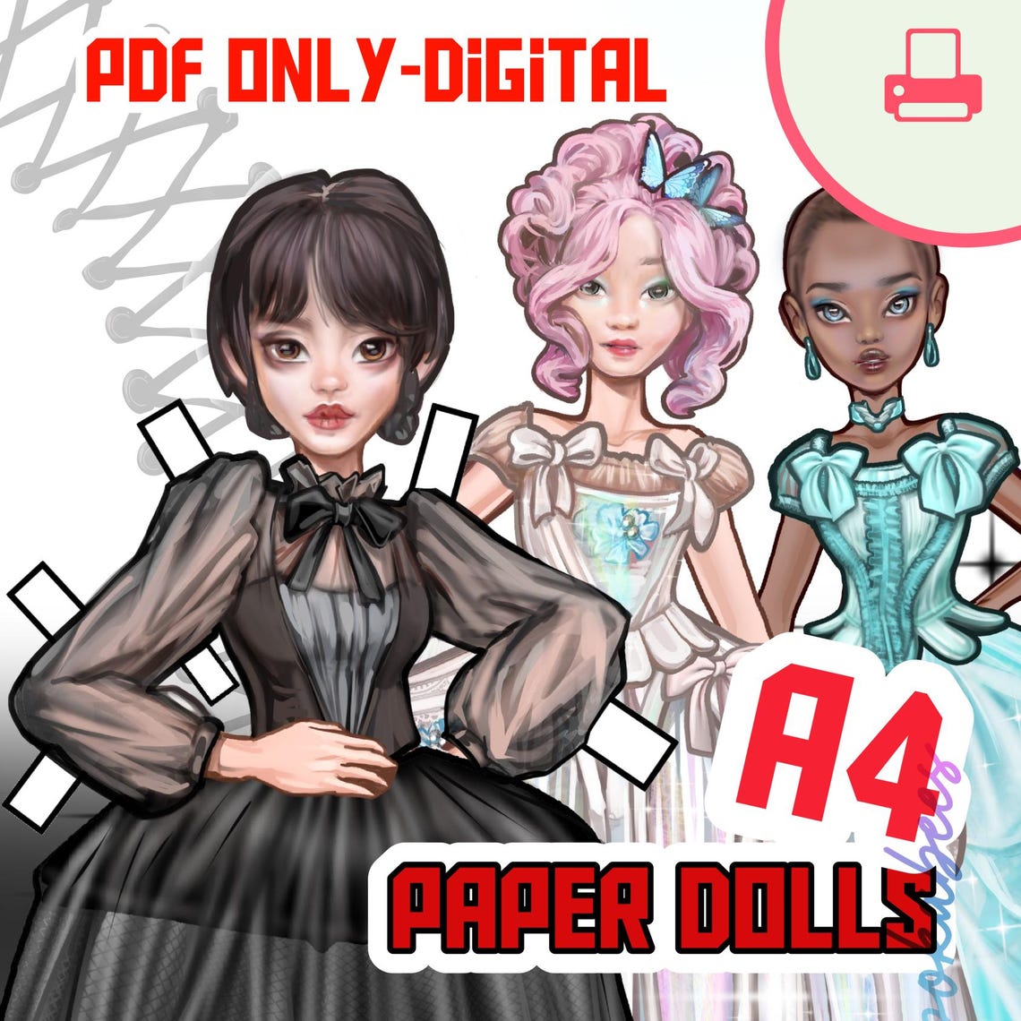 Wednesday Paper Dolls, Season 2, Digital Download Only - Etsy