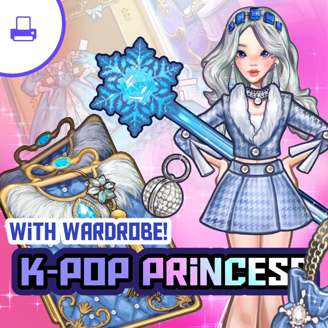 ICY K-pop Princess, Paper Doll, Creative Book DIY - Etsy