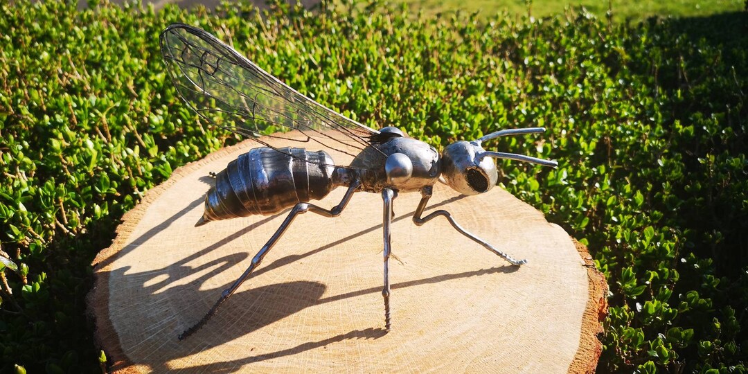 Scrap Metal Wasp - Etsy