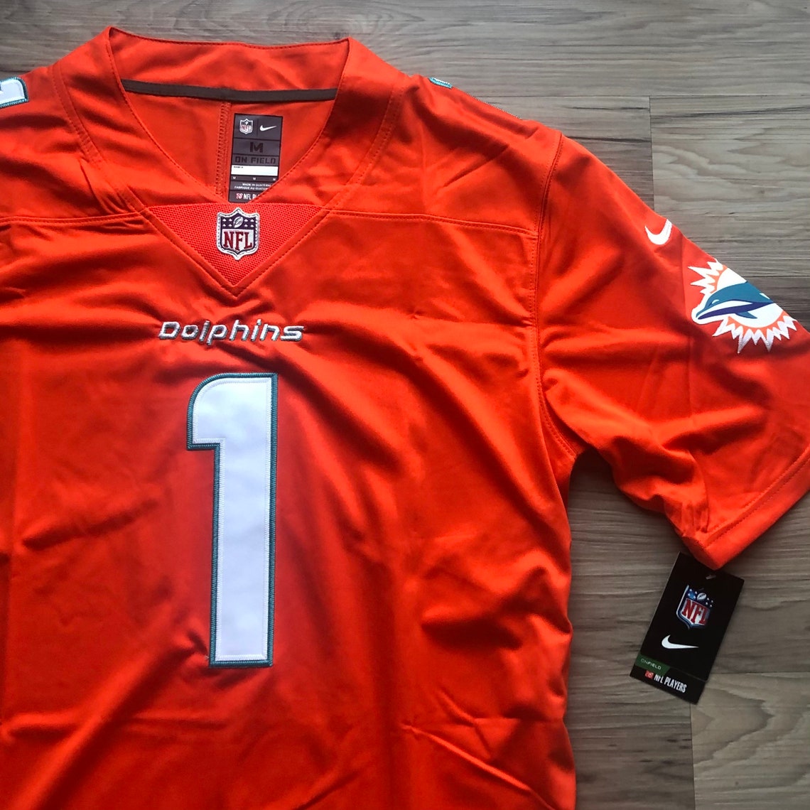 NEW Tua Tagovailoa 1 Miami Dolphins Orange Jersey | Etsy