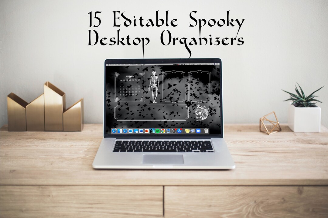 15 Editable Spooky Desktop Organizers - Etsy