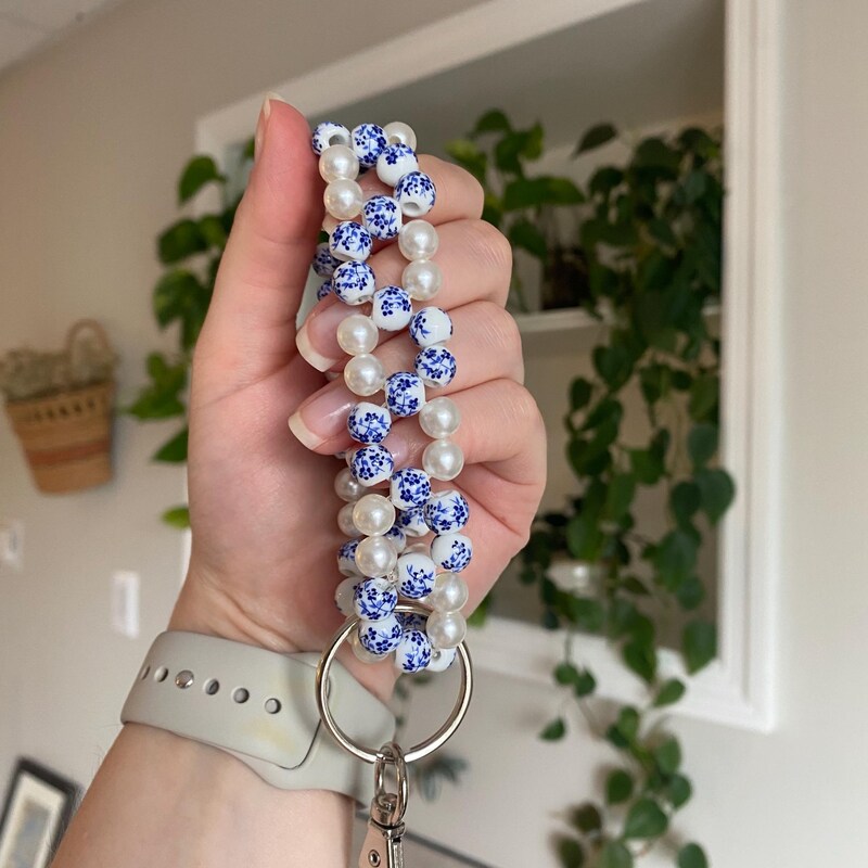 Blue China Keychain - Etsy