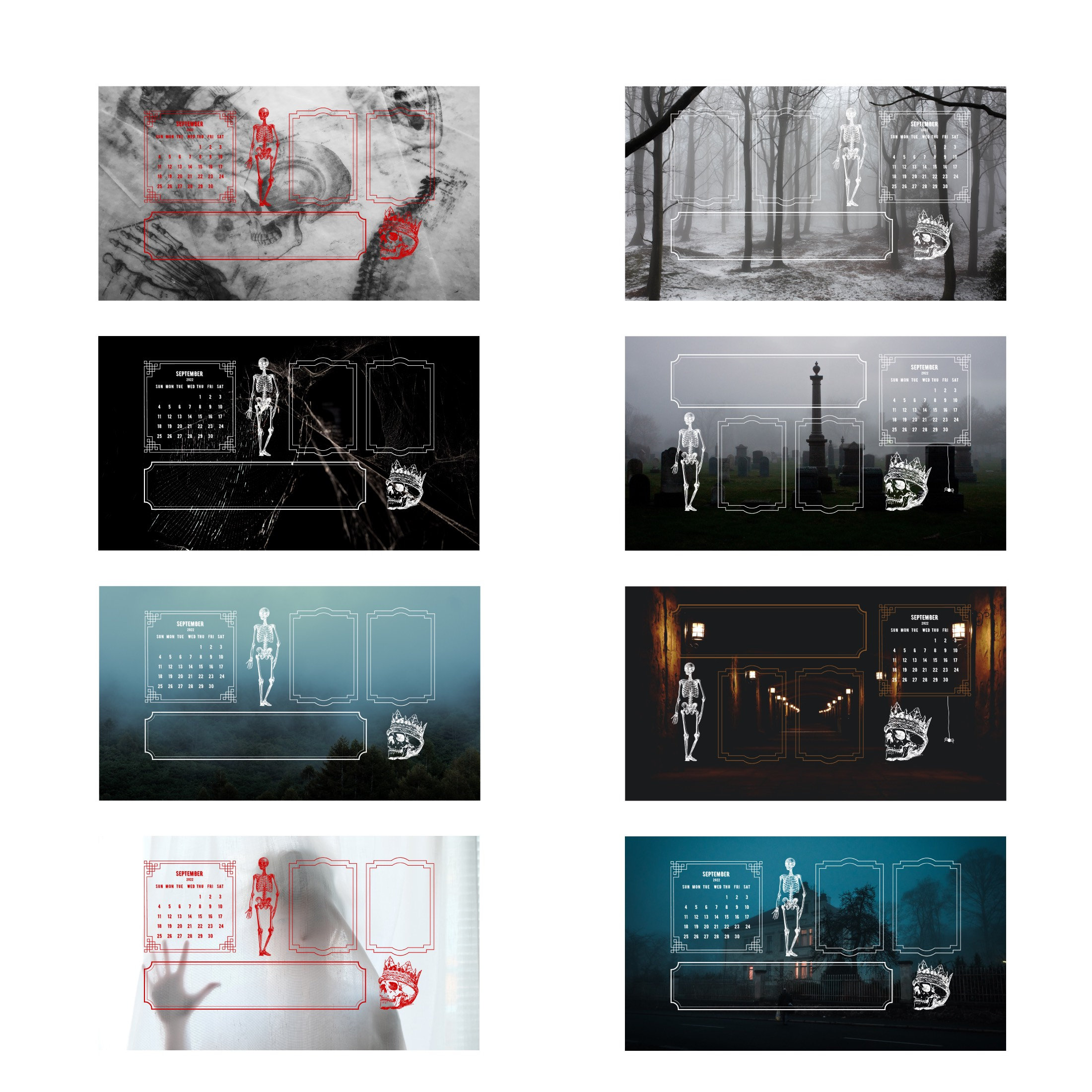 15 Editable Spooky Desktop Organizers - Etsy