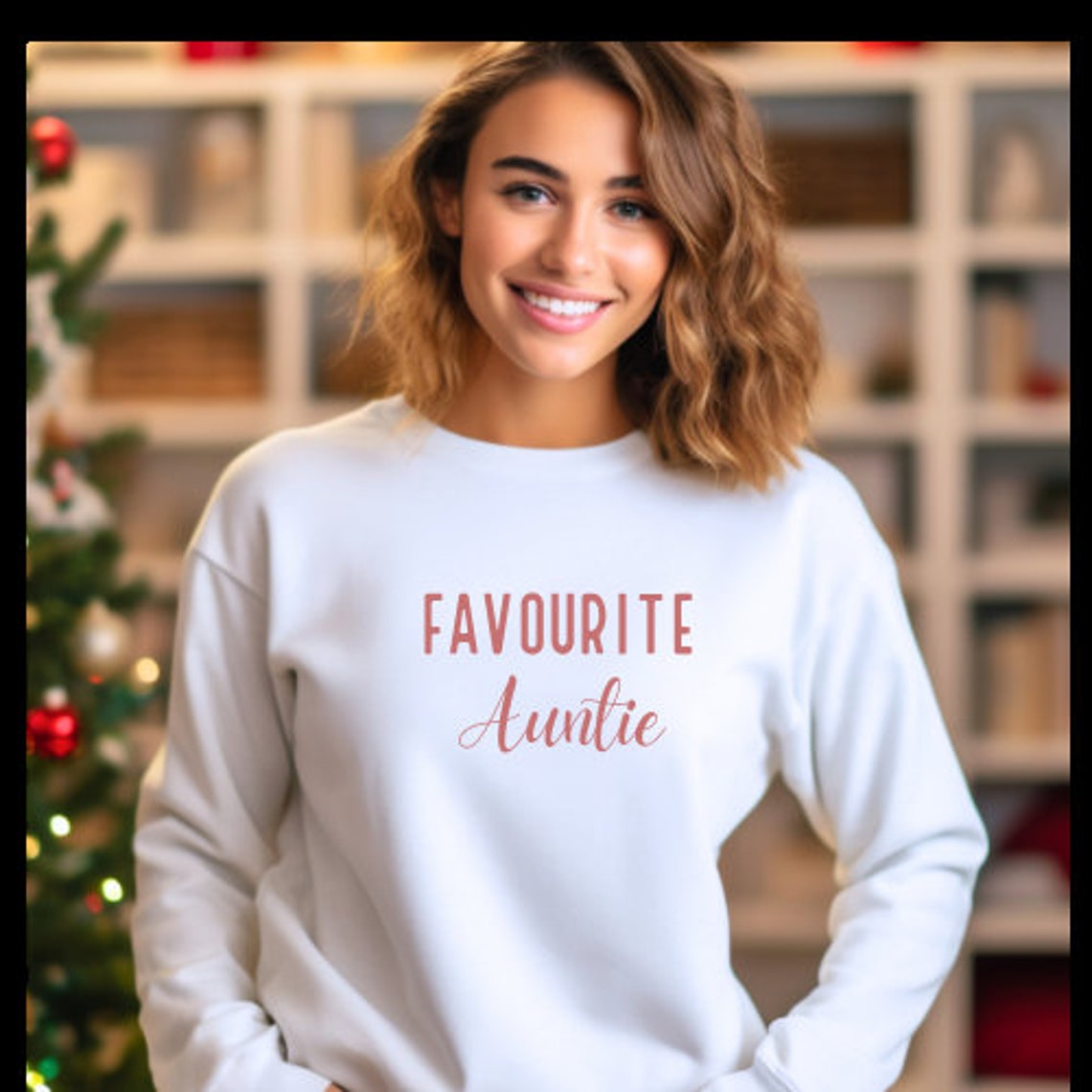 Favourite Auntie Sweatshirt, Gift Jumper for Auntie, Mothers Day Gift ...