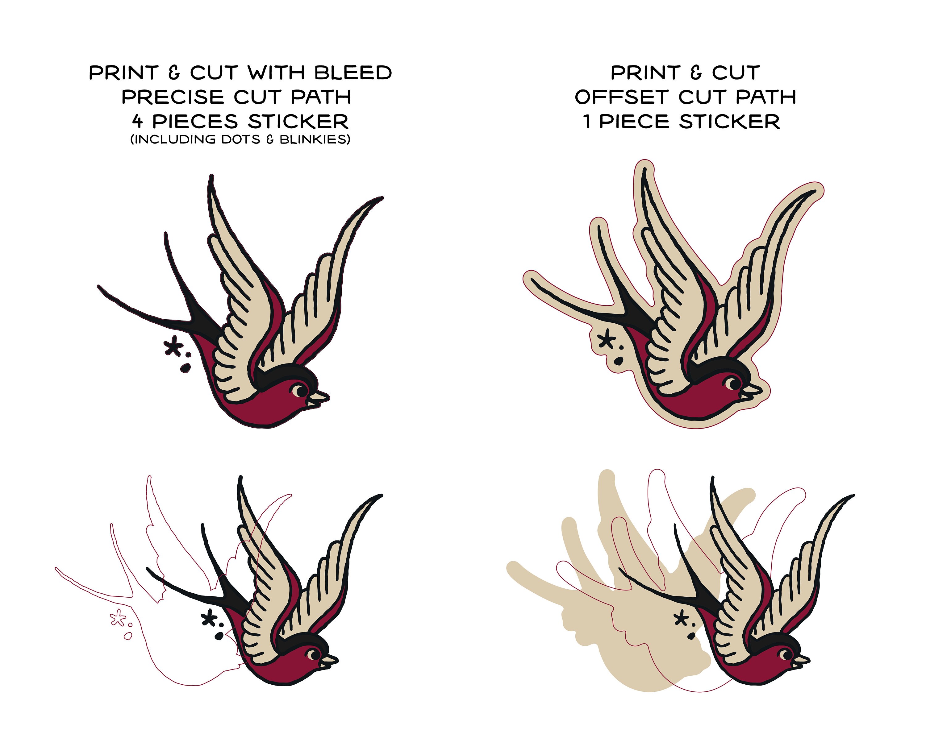 Sparrow Tattoo Silhouette