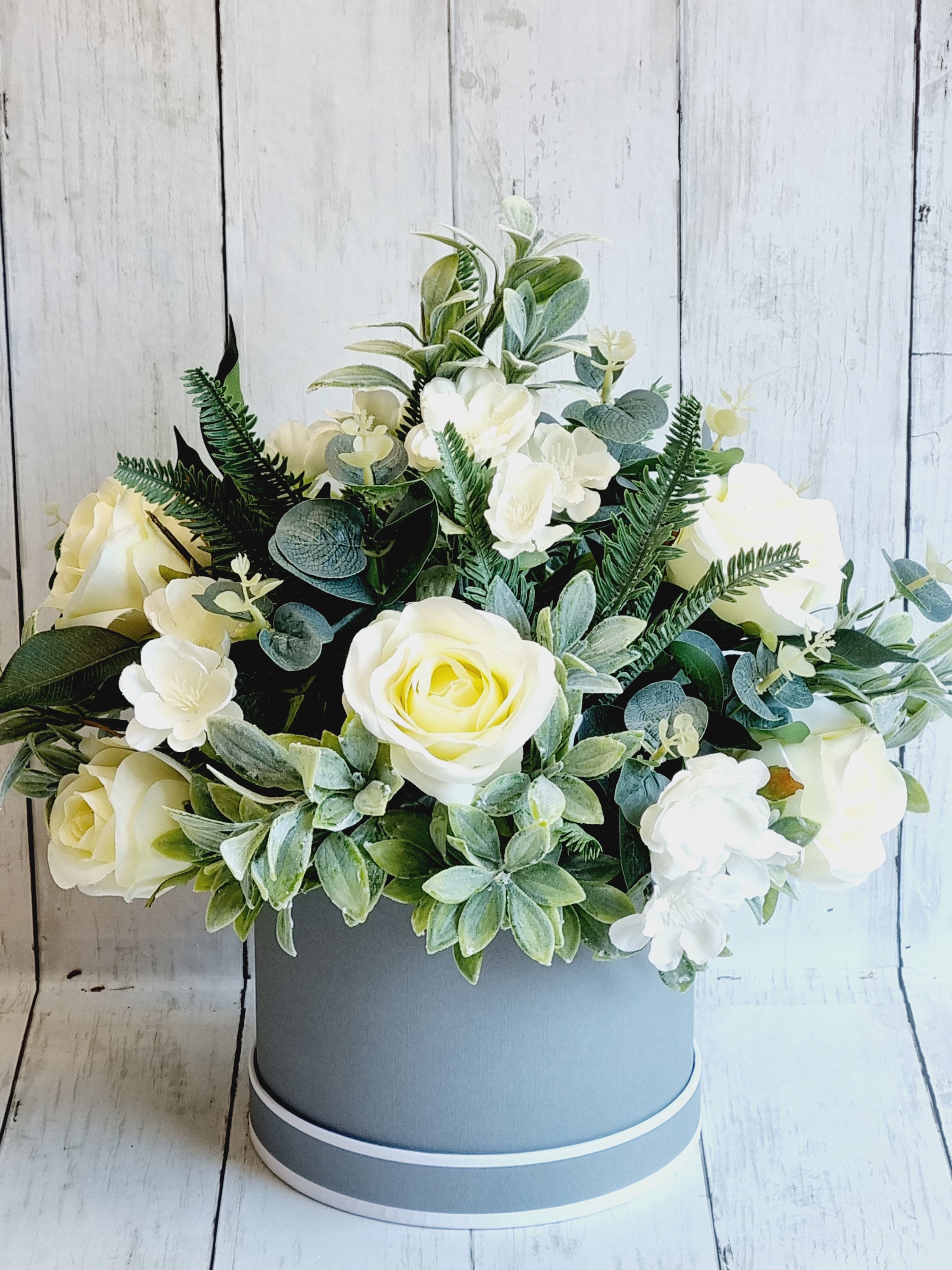 Luxury Real Touch Rose Hat Box/centrepiece - Etsy UK
