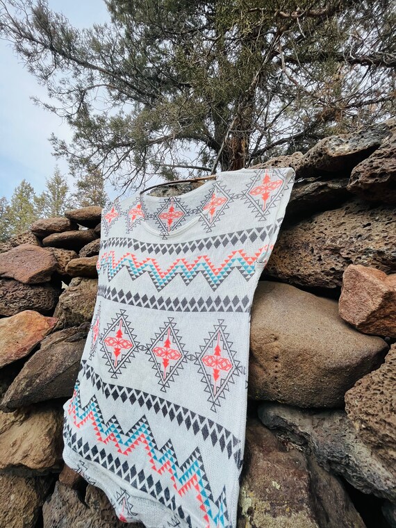 Native design print top - Gem