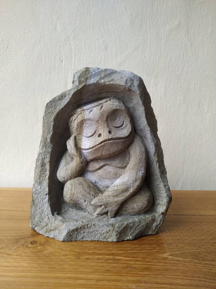 Kappa Stone Statue for Small Garden Decor - Etsy