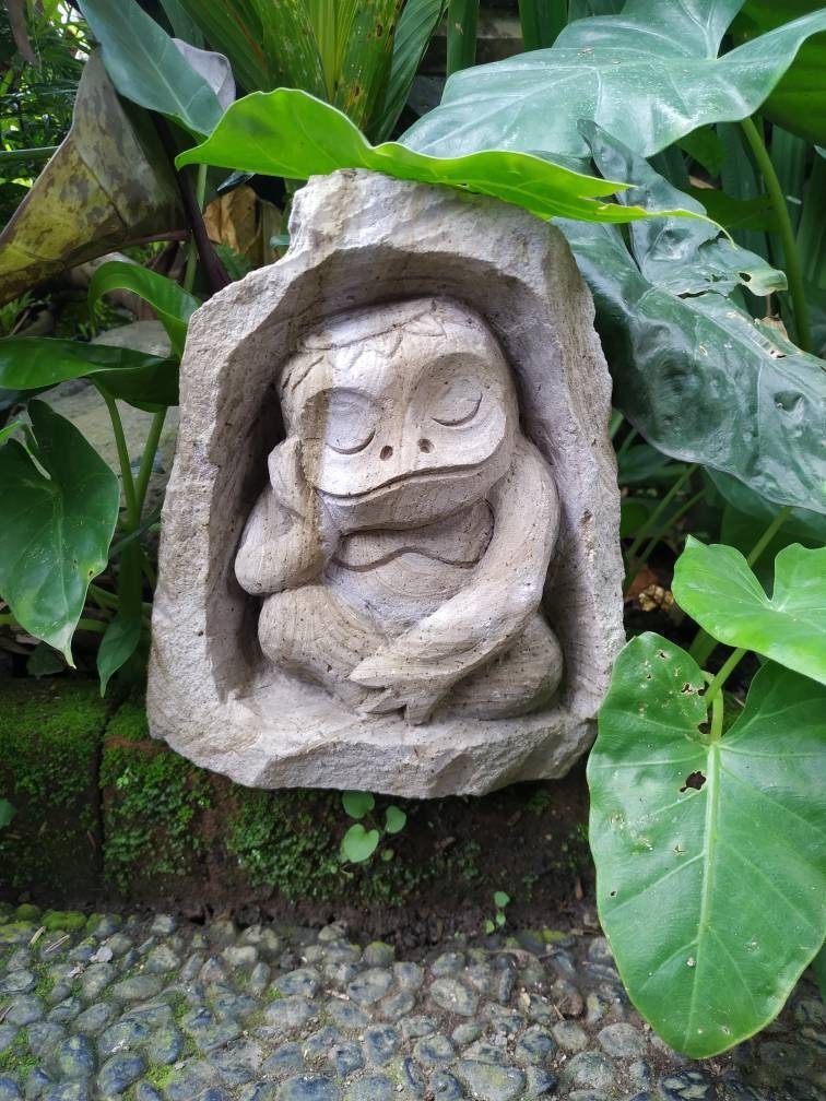 Kappa Stone Statue for Small Garden Decor - Etsy