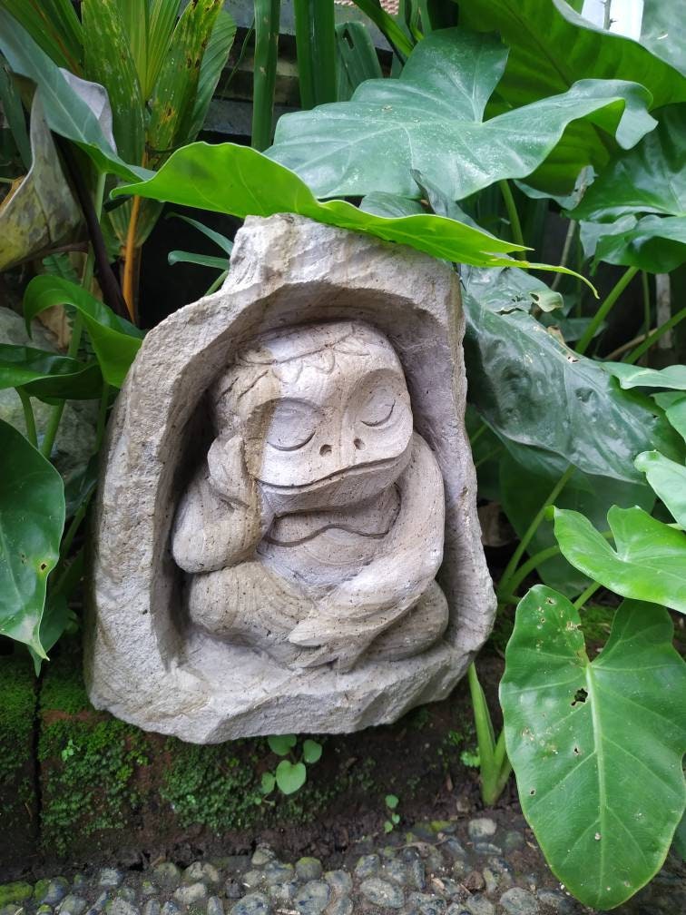 Kappa Stone Statue for Small Garden Decor - Etsy