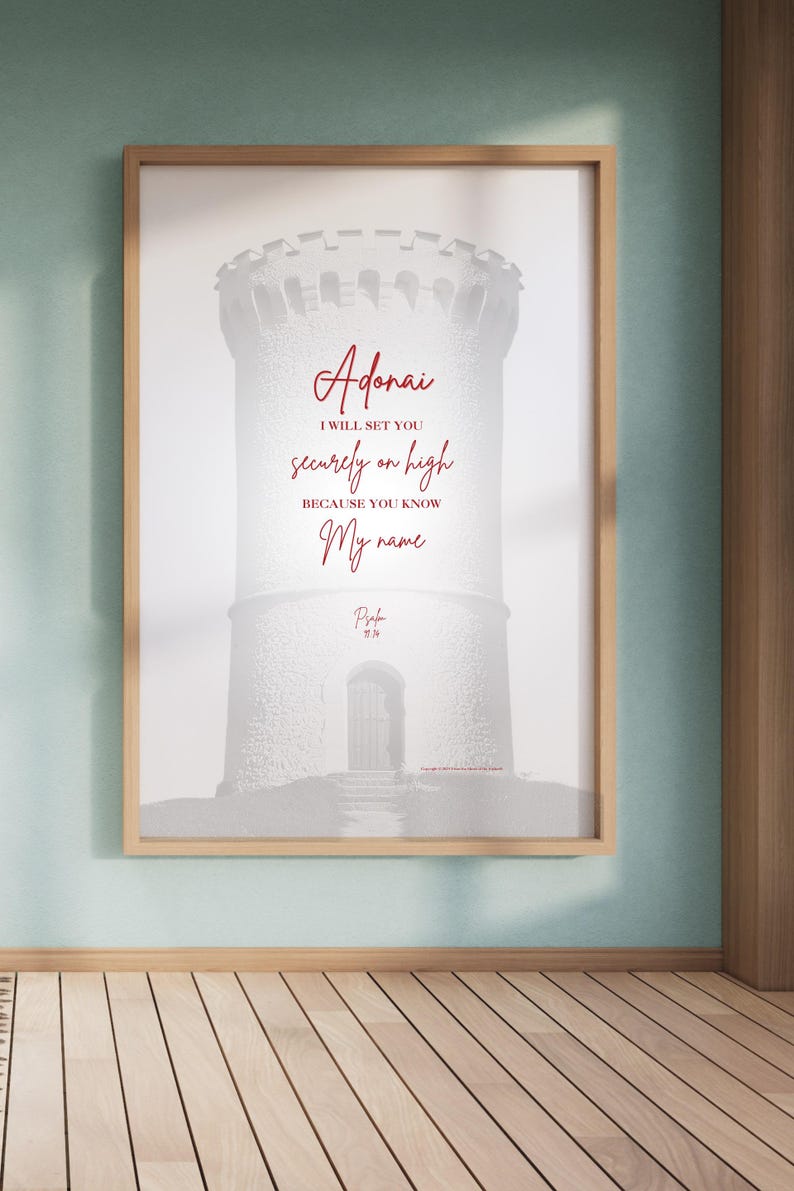 CUSTOM Psalm 91 Scripture Art | I Will Set You on High | God's Covenant ...