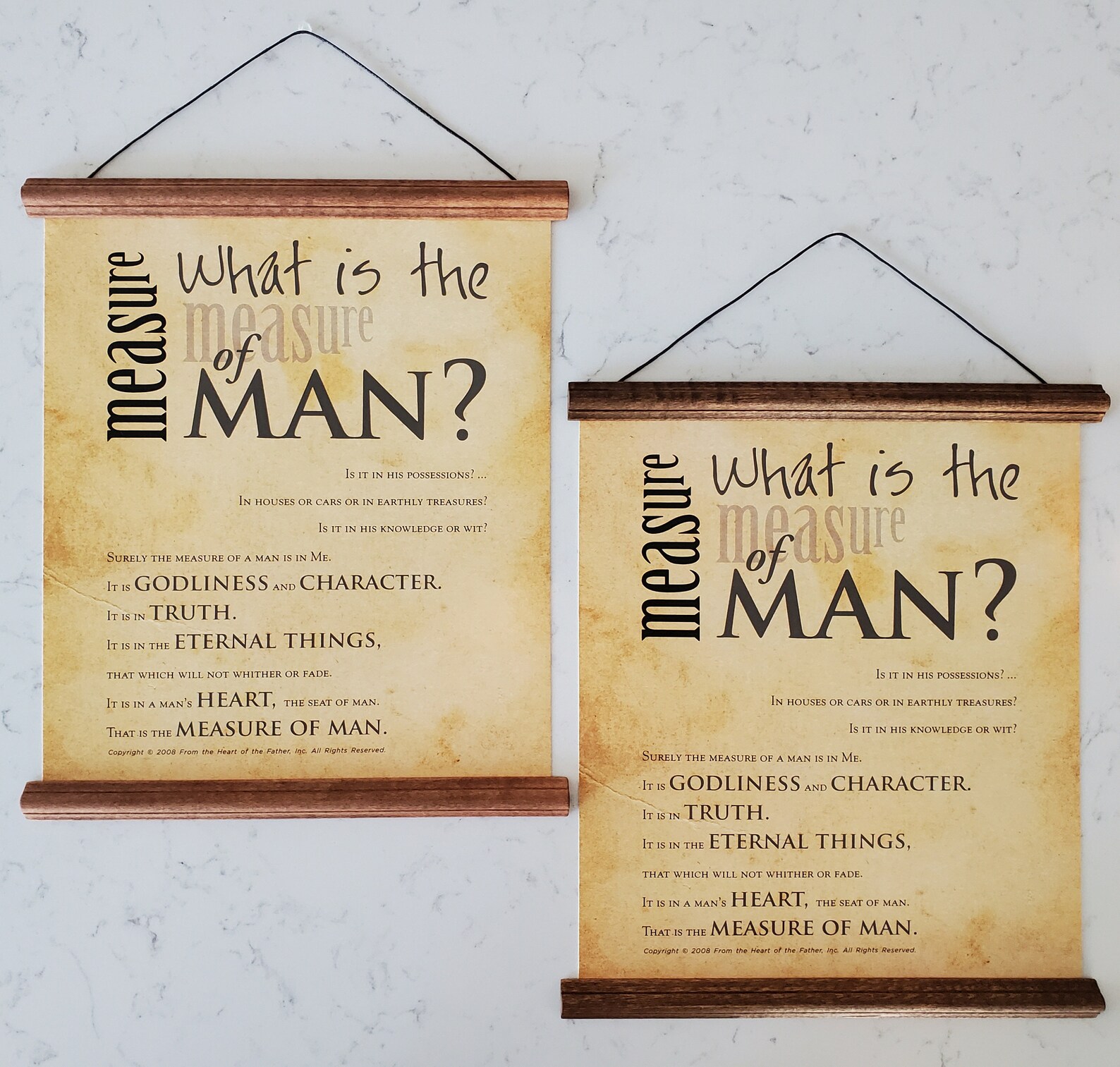 What is the Measure of Man? Inspirational Wall Art | Measures of ...