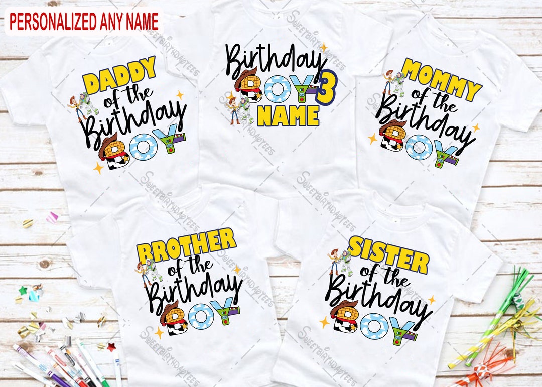Toy Story Birthday Shirt, Toys Story Family Shirts, Custom Birthday Boy ...