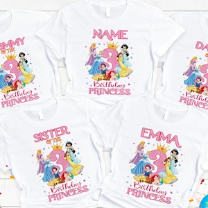Princess Birthday Shirt , Princess Birthday Shirts, Princess Custom Shirt , Frozen Personalized ...