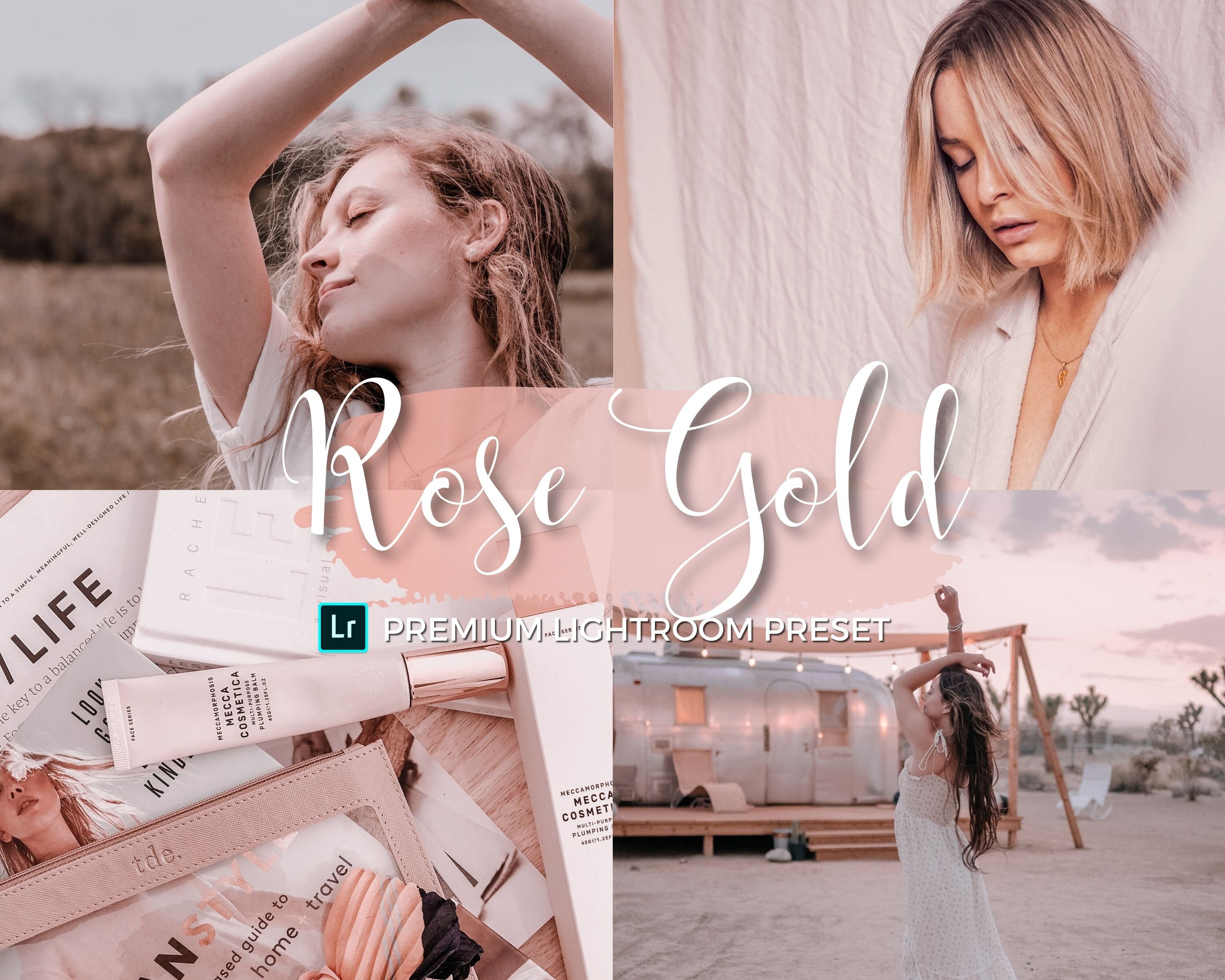 3 Rose Gold Lightroom Mobile and Desktop Preset Rose Presets, Vsco ...